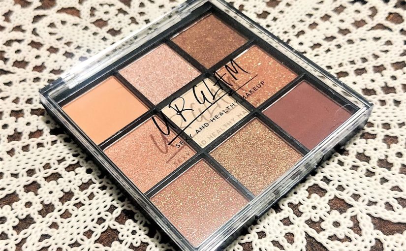 DAISO×URGLAM「ブルーミングアイカラーパレット01（9色アイシャドウ）」質感・色味・全9色一気使い♪ | eikeroroのコスメ日記