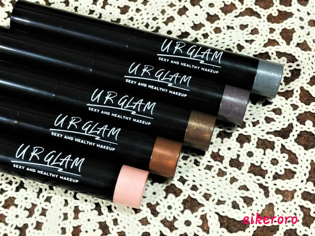 ダイソー×URGLAM「アイシャドウスティック全9色」質感・色味・使い方♪ | eikeroroのコスメ日記